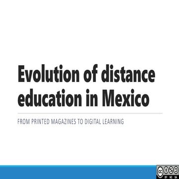 Evolution of distance education in Mexico | PDF