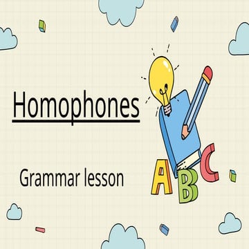 homophones with example and practice and | PPTX