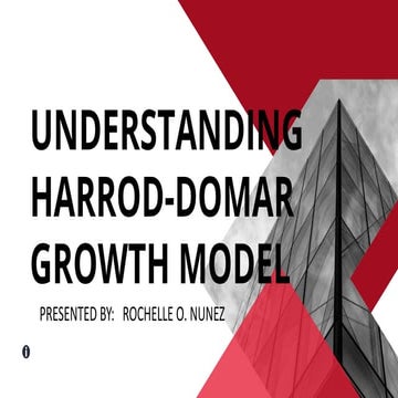 A Harrod Domar Economic Growth Model PPT | PPTX