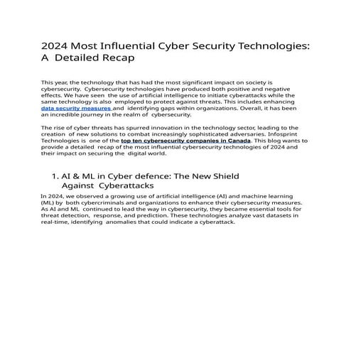 2024 Most Influential Cyber Security Technologies_ A Detailed Recap.pptx