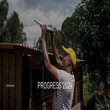 2024 Progress Report Starlink use program | PDF