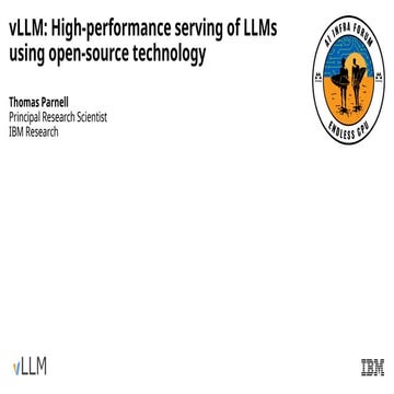 vLLM: High-performance serving of LLMs using open-source technology | PPTX