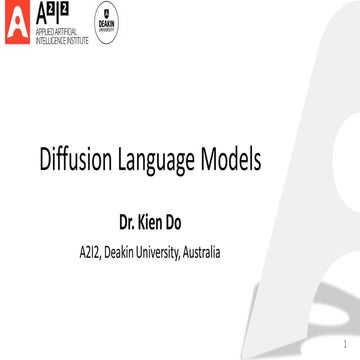 Diffusion Language Models - Presentation | PPT