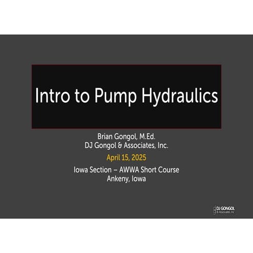 Introduction to Pump Hydraulics - Pumps 101 - v.022