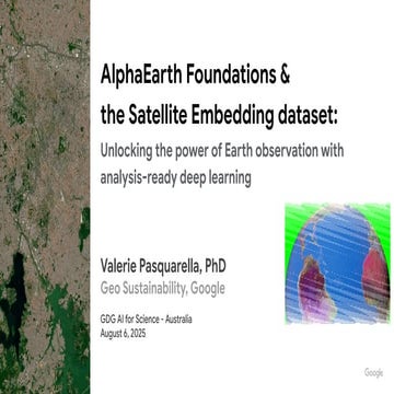AlphaEarth Foundations and the Satellite Embedding dataset | PDF