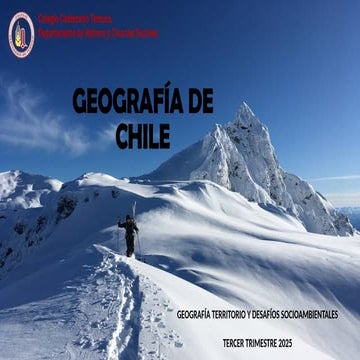 Mapa regiones naturales de Chile | PPT
