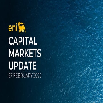 Eni | 2025 Capital Markets Update - 27 February | PDF