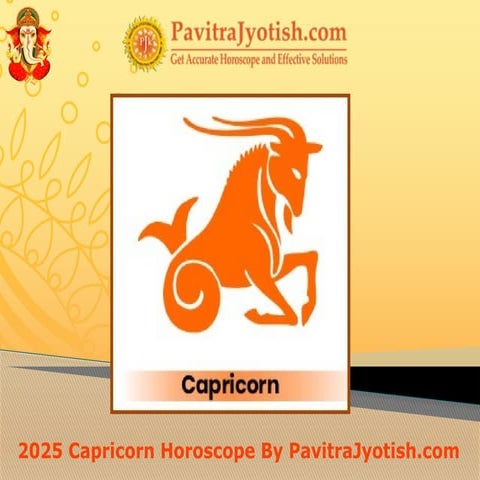 2025 Capricorn Yearly Horoscope Predictions | PPT