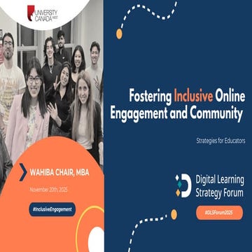 Fostering inclusive online engagement and community | PDF