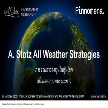 20250205_A. Stotz All Weather Strategy - Performance review January ...