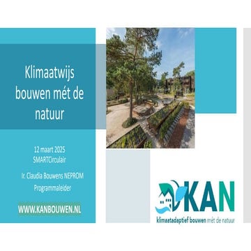 KAN Masterclass | Groen-Blauwe gebiedsinrichting | PDF