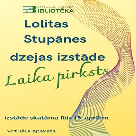 Lolitas Stupānes dzejas izstāde “Laika pirksts” | PDF