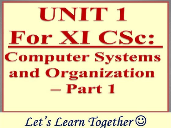 3. Component of computer - System Unit ( CSI-321) | PDF