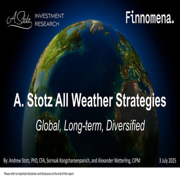 20250703_A. Stotz All Weather Strategy - Performance review July | PDF