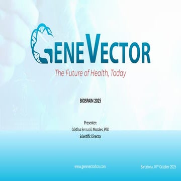 Embark on the future of therapeutics with Gene Vector | PPTX