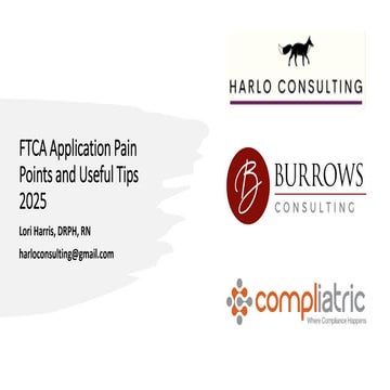 2025 Compliatric Webinar Series - FTCA Application Pain Points and ...