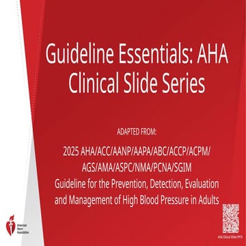 2025 High Blood Pressure Guideline Slide Set.pptx