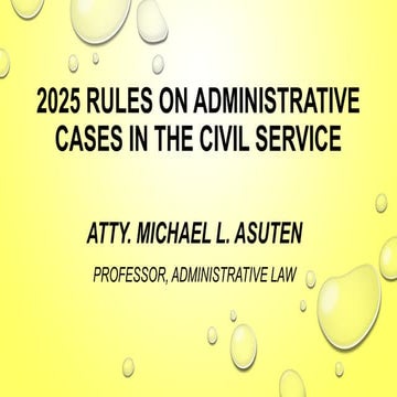 Samples of Decided Administrative Cases in the Philippines | PPTX