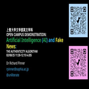 AI and Fake News: The Authenticity Algorithm | PPTX