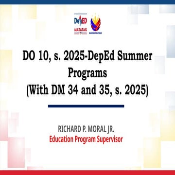 2025 SUMMER PROGRAMS.pptx Summer Programs for Key Stages 2 to 4: (1) Summer Academic. Remedial ...