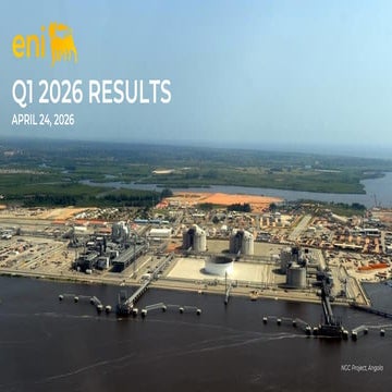 Eni | 2026 First Quarter Results - April 24, 2026 | PDF