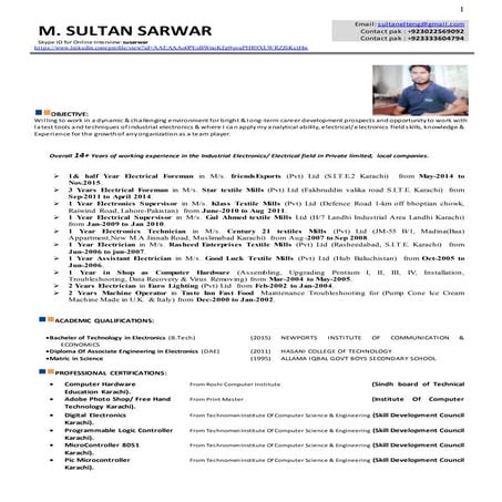 Muhammad sultan sarwar | DOCX | Technology & Computing
