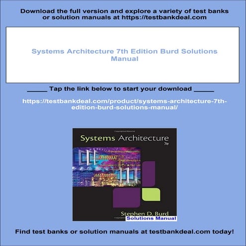 Systems Architecture 7th Edition Burd Solutions Manual | PDF