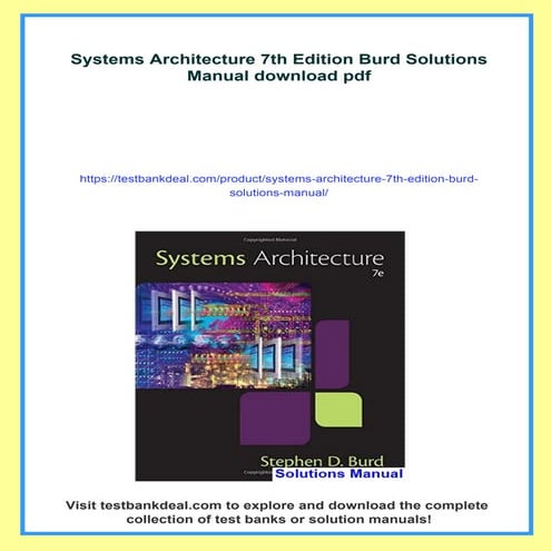 Systems Architecture 7th Edition Burd Solutions Manual | PDF