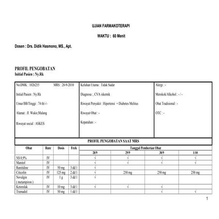 latihan soal farter 2 umm | DOC