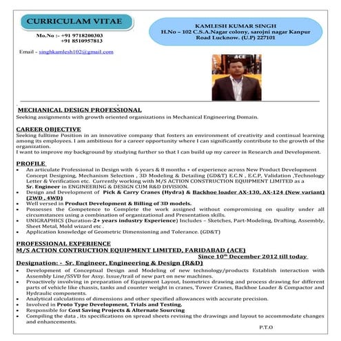 kamlesh cv | DOC