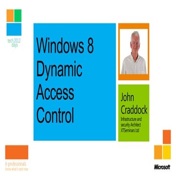 Windows 8 Dynamic Access Control | PPTX