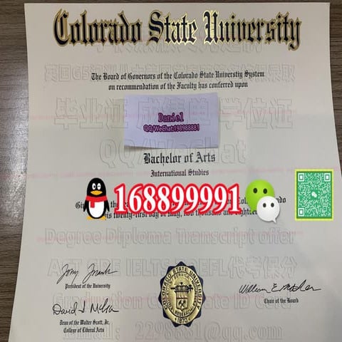 Colorado State University degree offer diploma Transcript | PDF