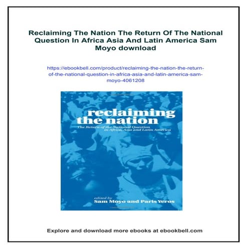 Reclaiming The Nation The Return Of The National Question In Africa ...