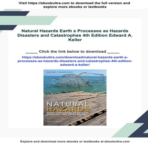 Natural Hazards Earth s Processes as Hazards Disasters and Catastrophes ...