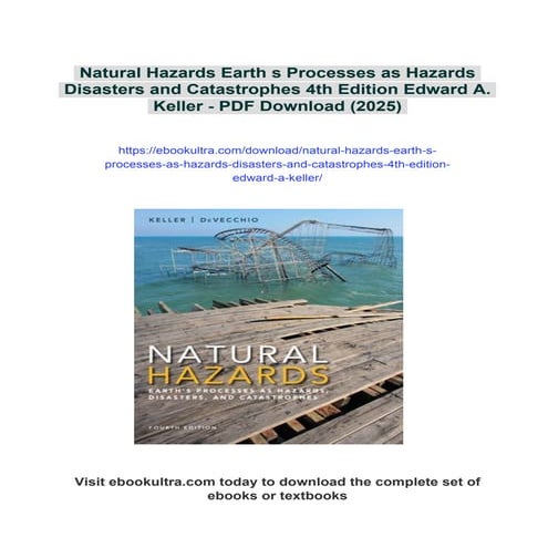 Natural Hazards Earth s Processes as Hazards Disasters and Catastrophes ...