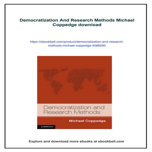 Democratization And Research Methods Michael Coppedge | PDF