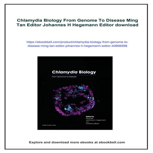 Chlamydia Biology From Genome To Disease Ming Tan Editor Johannes H ...