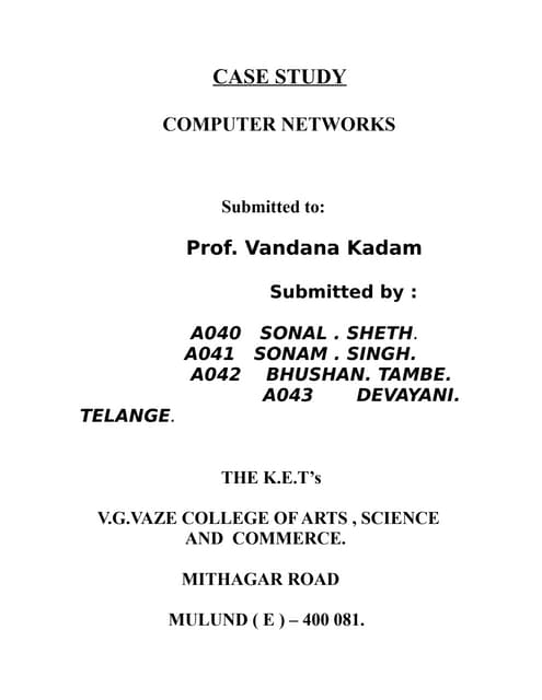 Case study of wireless networking for small business | PDF | Computer Networking | Computing