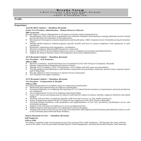 Brenda Tatem Resume Nov 2016 | PDF | Human Resources | Business
