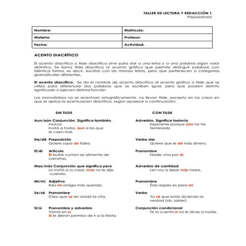 acento-diacritico | PDF