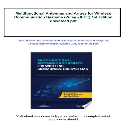 Multifunctional Antennas and Arrays for Wireless Communication Systems (Wiley - IEEE) 1st ...