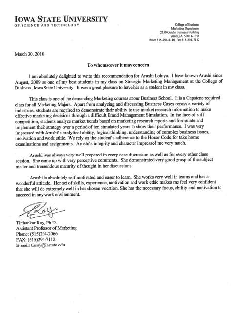 Recommendation letter for Ann Gorgetty | PDF