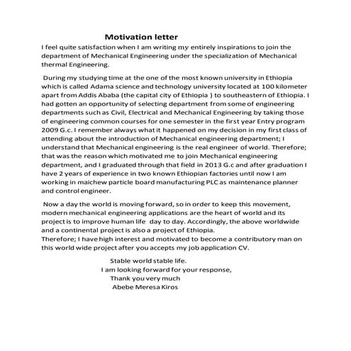Ab. Motivation letter | DOCX