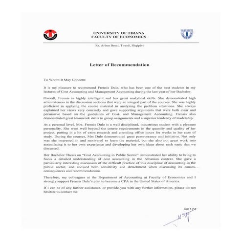 Lecturers Recommendations | PDF