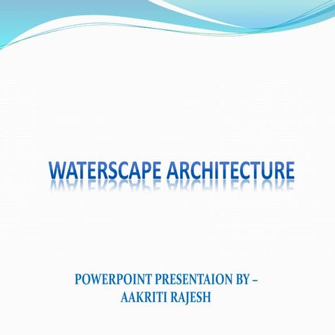 presentation waterscape | PPTX