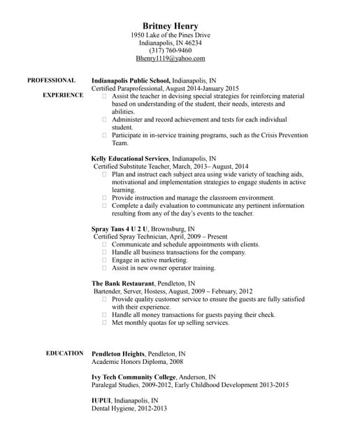 Resume | PDF