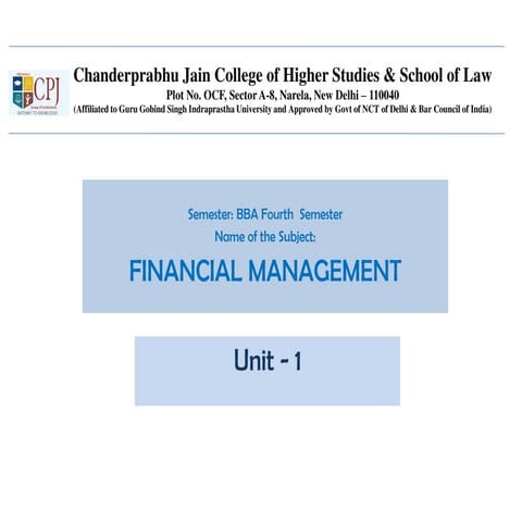 Financial Management | PPT