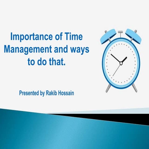 Importance of Time Management | PPTX