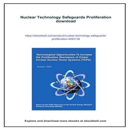 Nuclear Technology Safeguards Proliferation | PDF