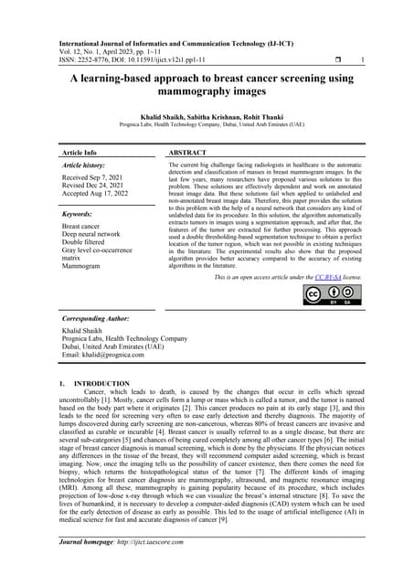 Breast Cancer Classification With Histopathological Image Based On Machine Learning Pdf